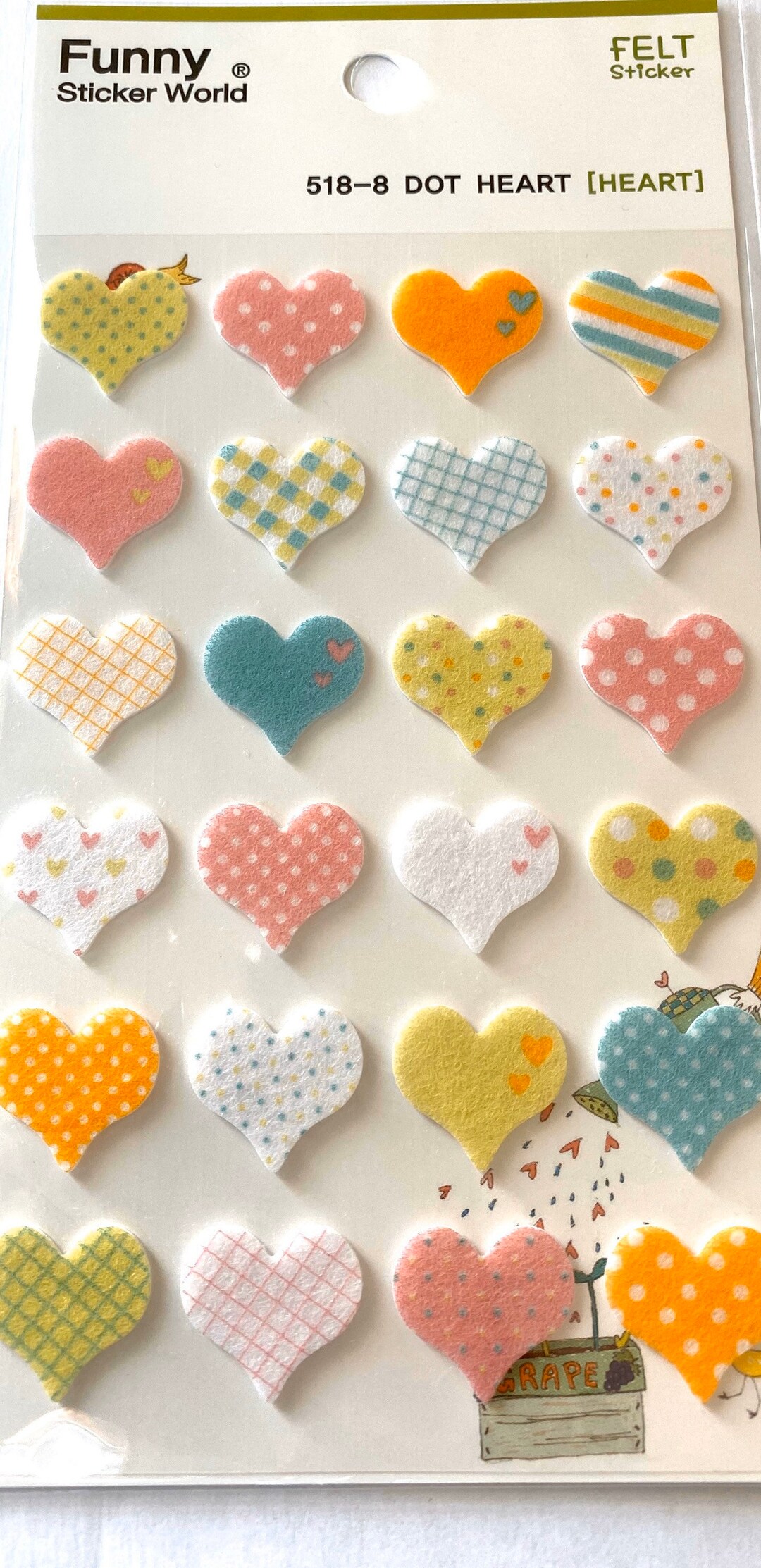 Heart Shape Stickers Craft Sticker Sheet for Planning, Journaling ...