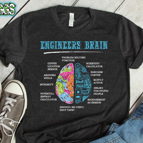 Engineer's Brain Engineer Gifts Nerdy Gifts Nerd - Etsy