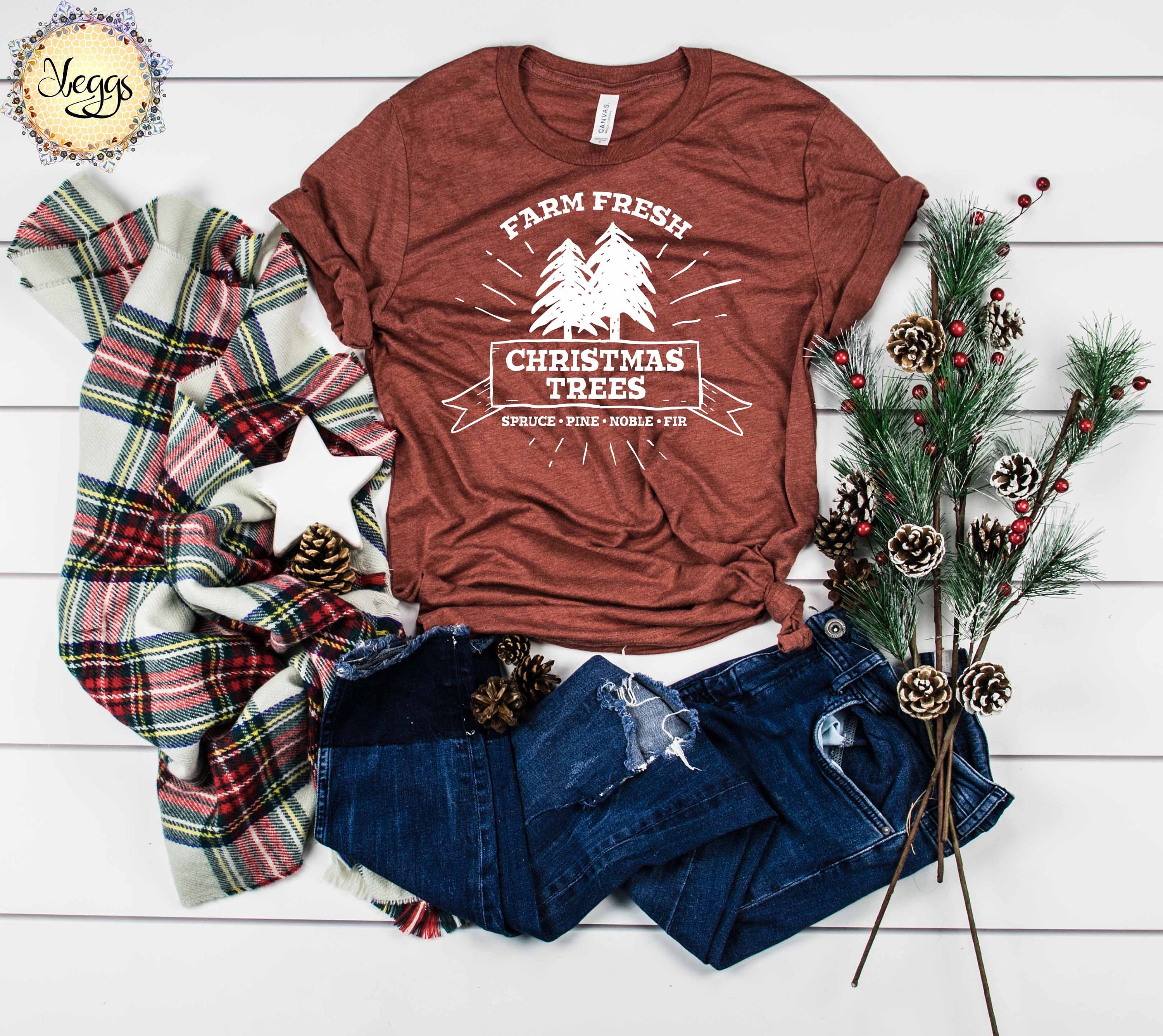Christmas Tree Farm Christmas Shirts Christmas Tree - Etsy