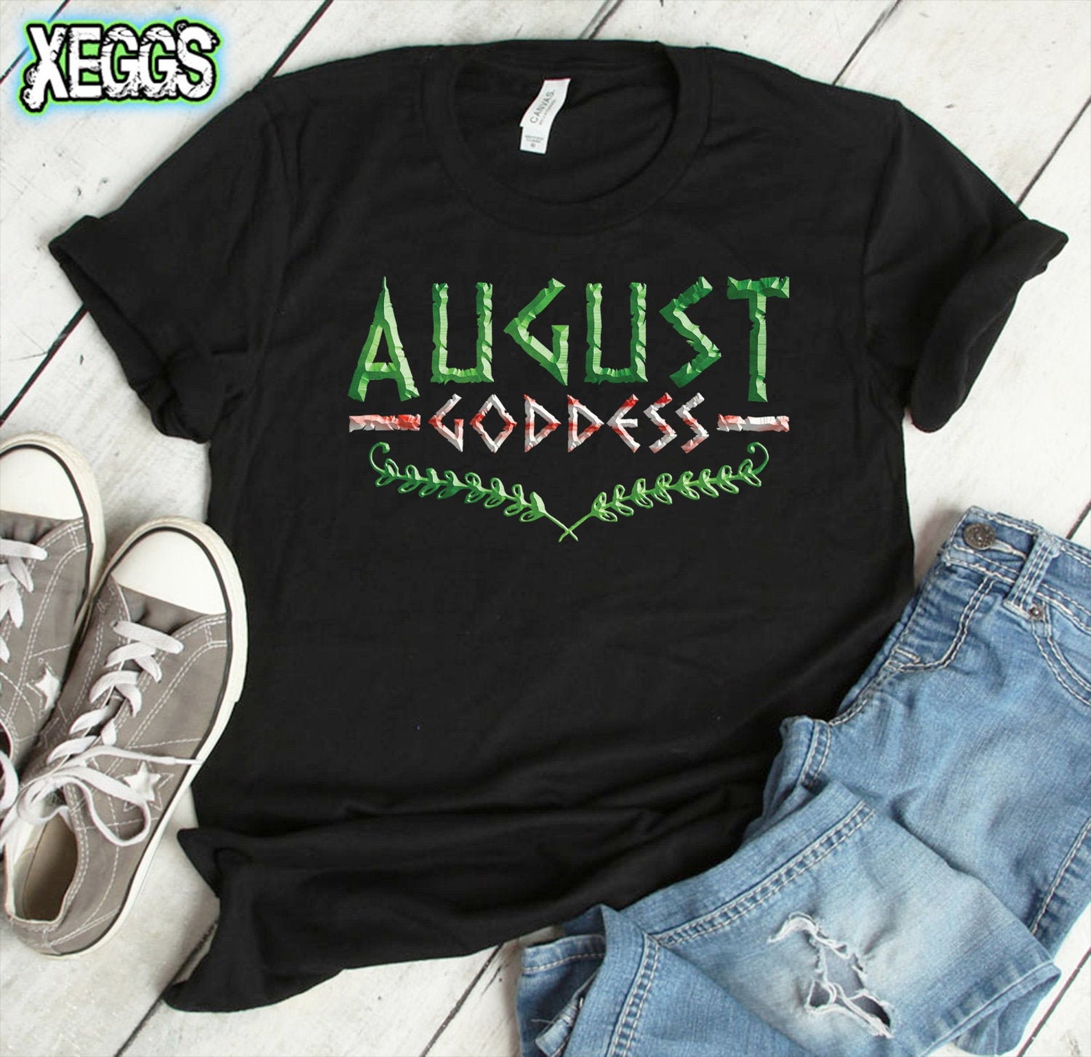 Custom Shirt August Goddess August Birthday Gift for - Etsy