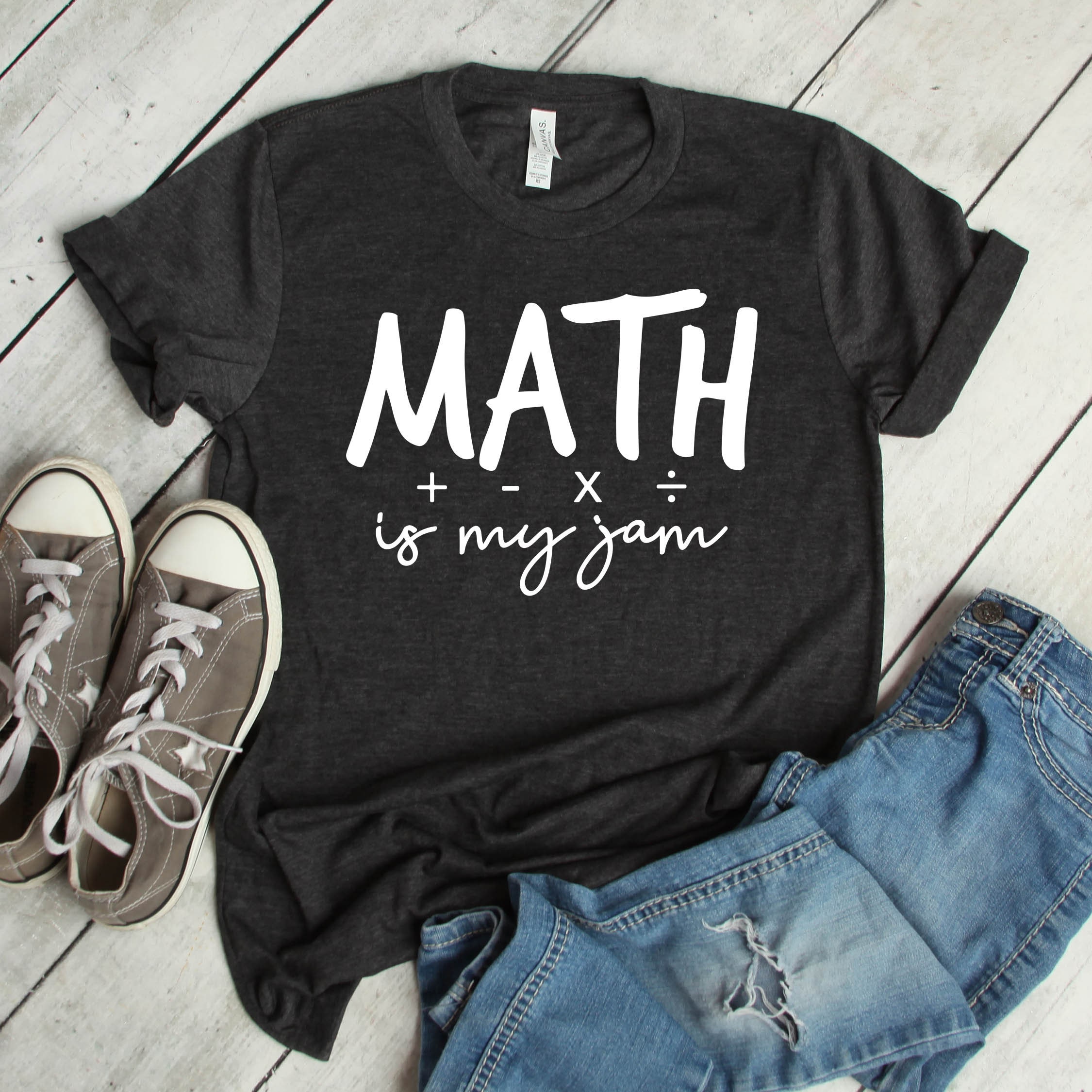 Math is My Jam Math Teacher Gift Math Shirt Back to | Etsy
