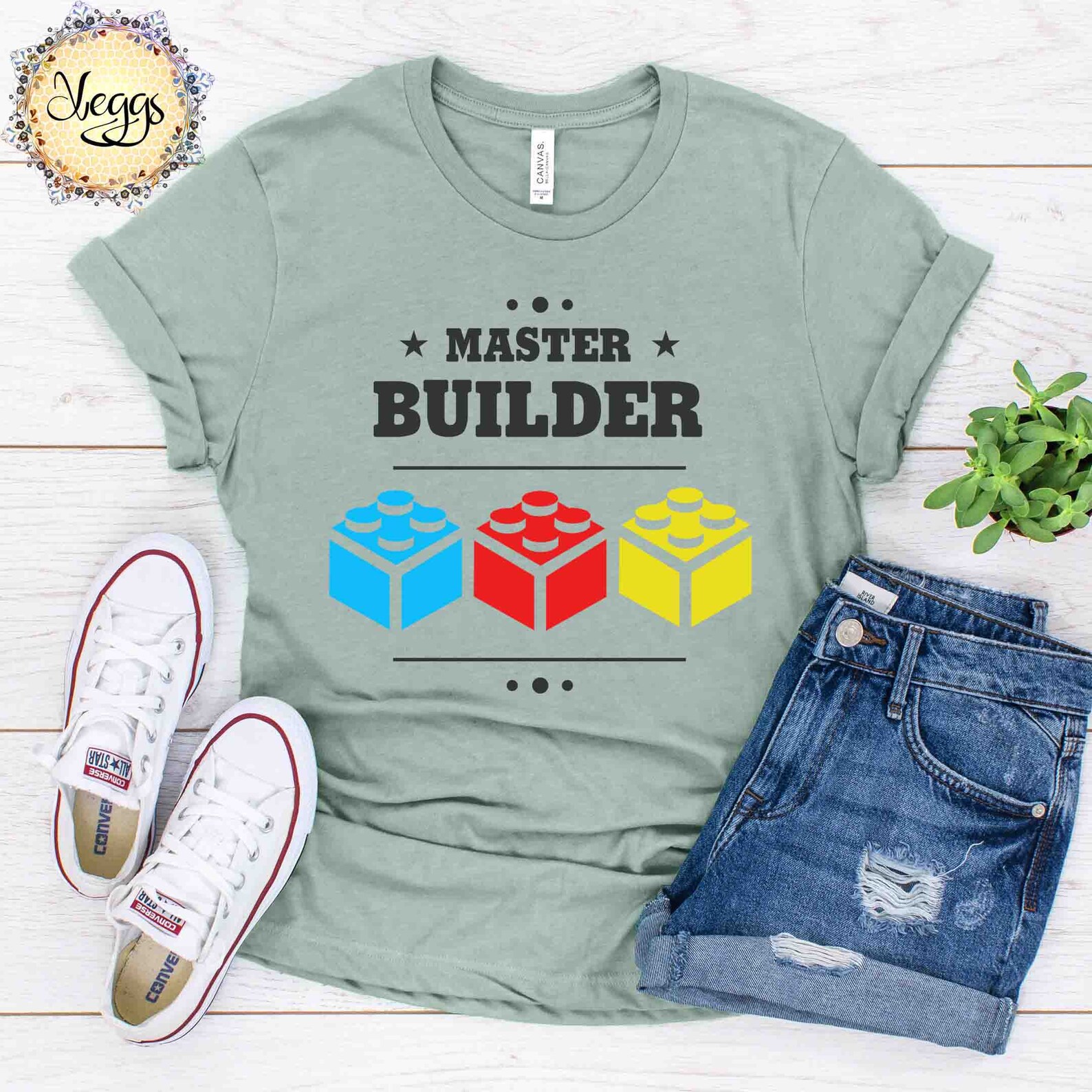 Master Builder Shirt, Funny Building Blocks Shirt, Gift for Architect ...