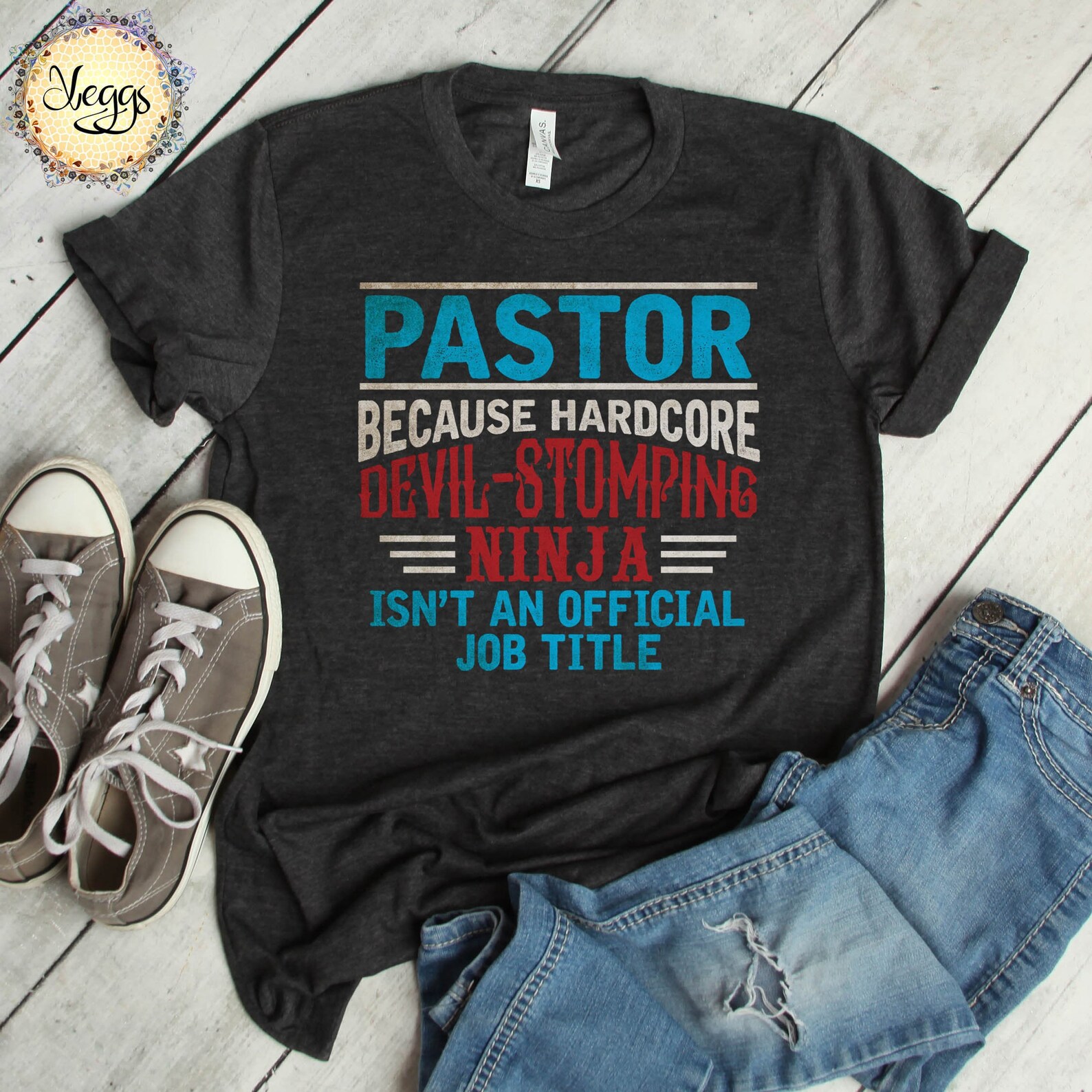 Devil Stomping Ninja, Pastor Appreciation, Pastor Gift, Christian T ...