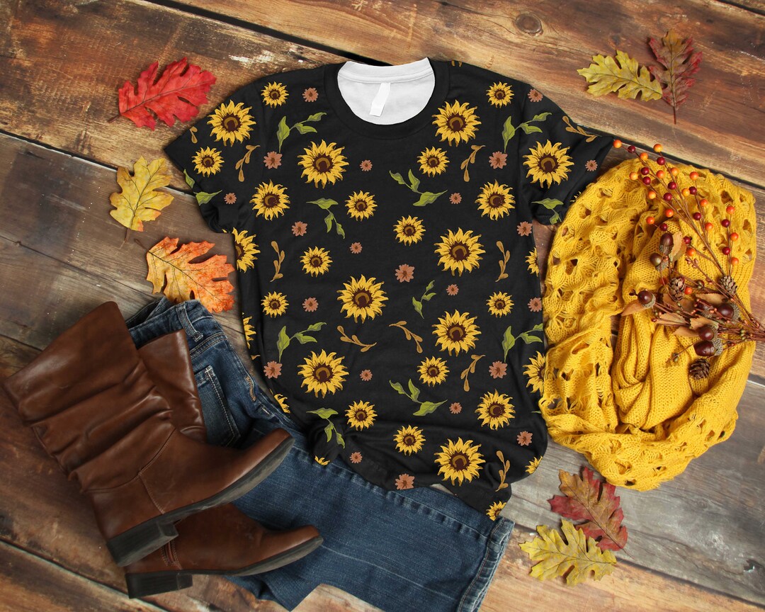 Sunflower Shirt - Sunflower Gifts - Flower T Shirt - Floral T Shirt ...