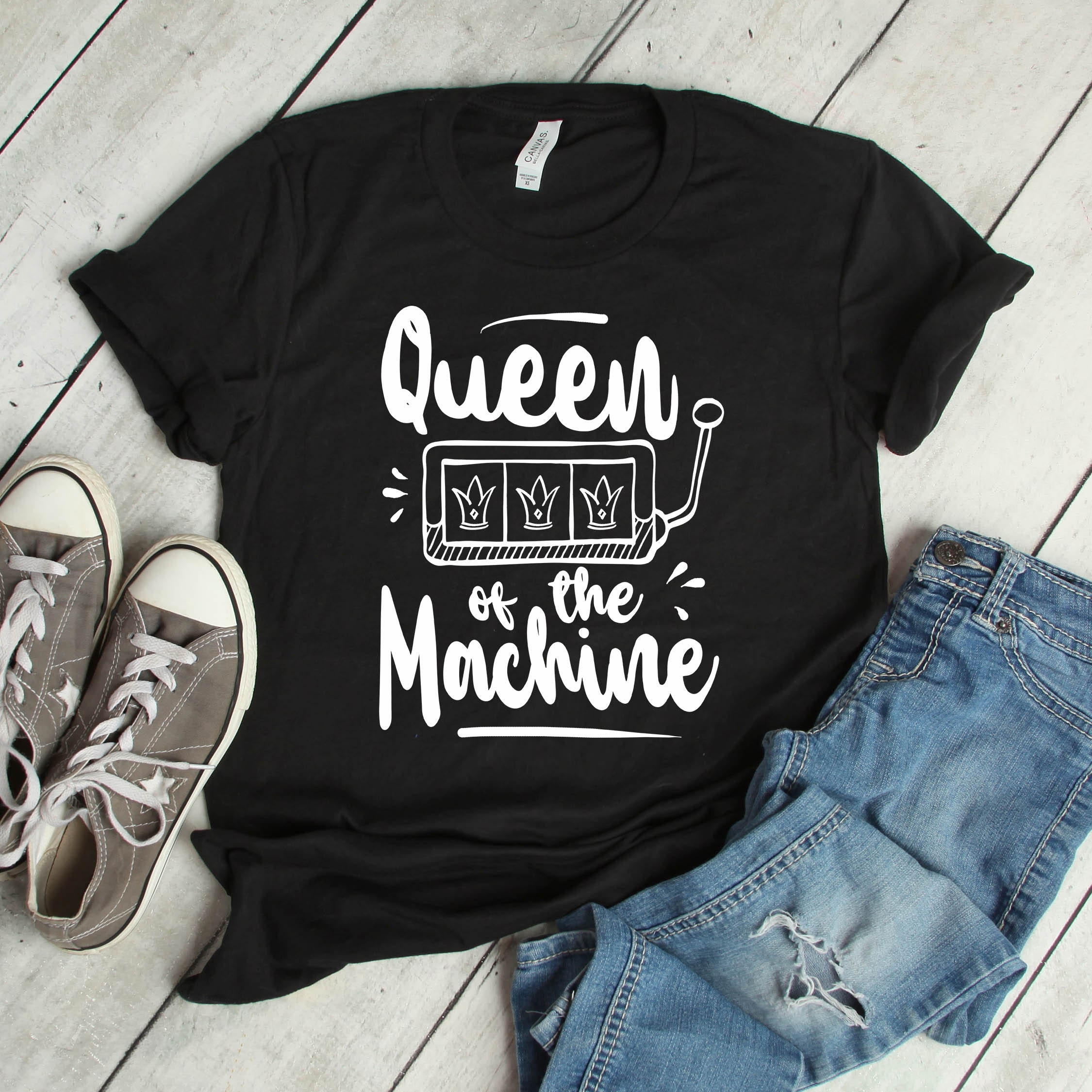 LUCKY SHIRT, SLOT Machine Shirt, Queen of the Machine Casino ...