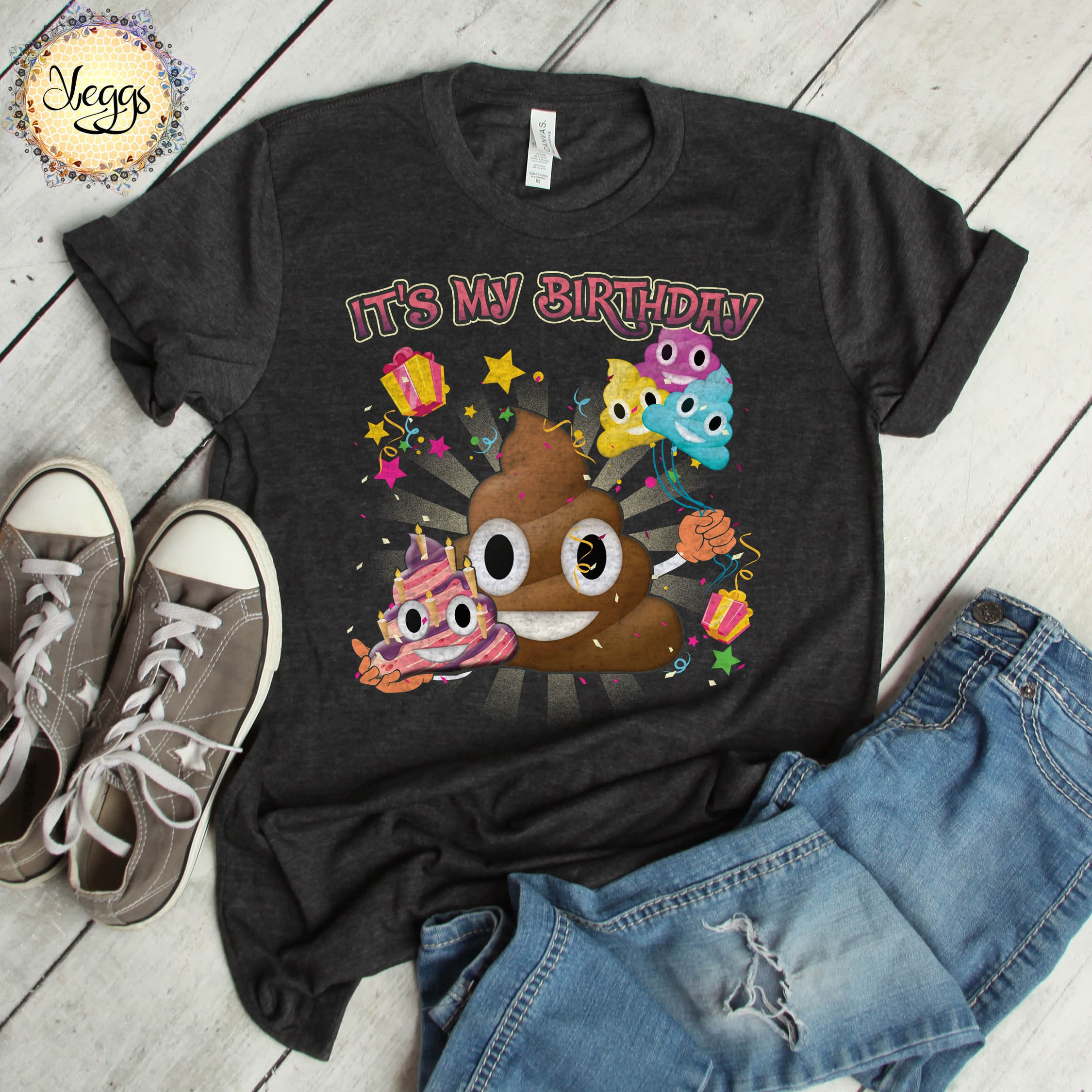 It's My Birthday Emoji Birthday Poop Emoji Dirty | Etsy