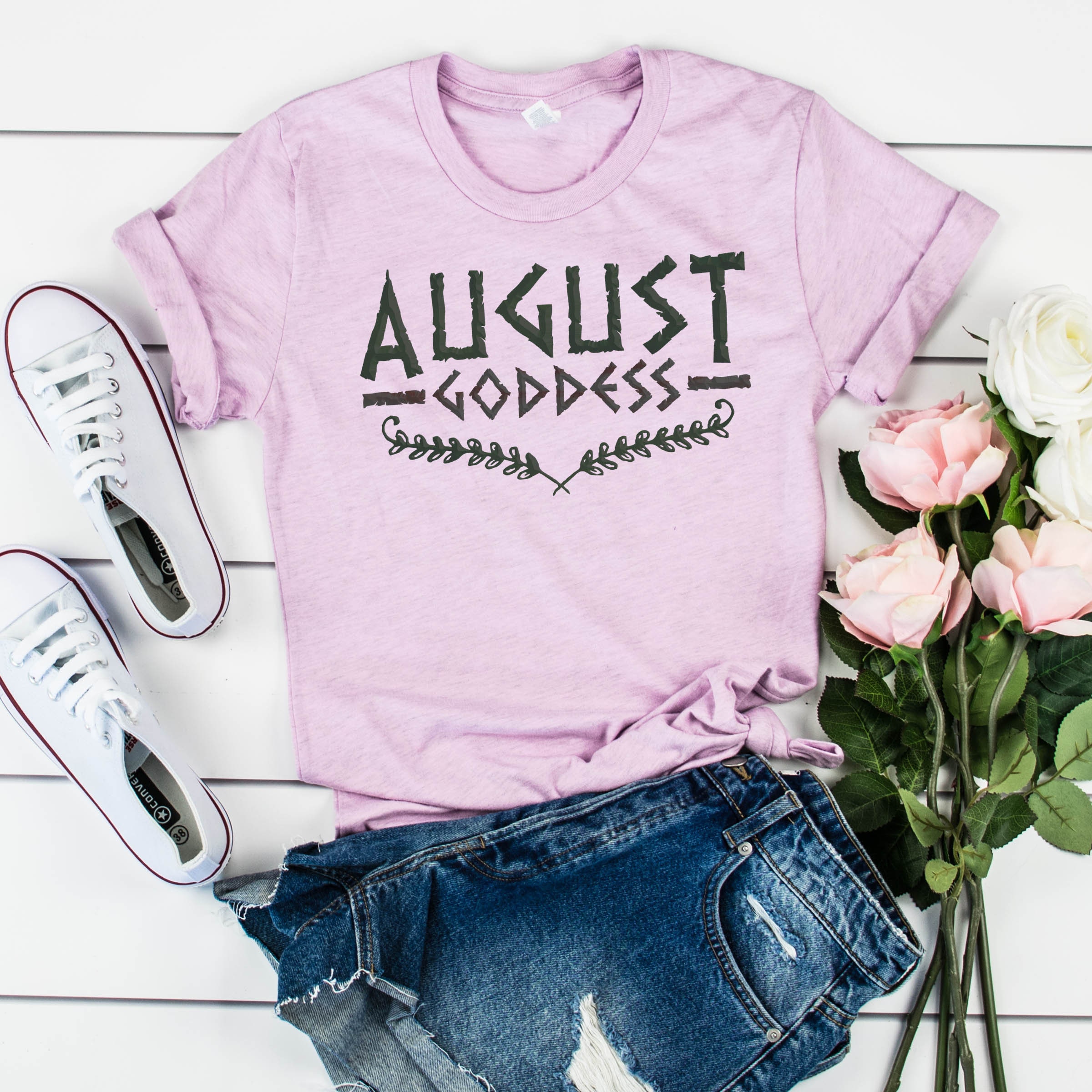Custom Shirt - August Goddess - August Birthday - Gift for Women - Leo ...