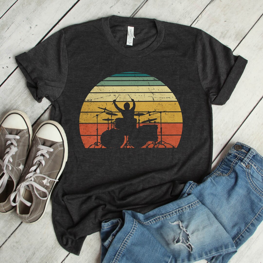 Vintage Retro Drummer, Drummer Gifts, Drums, Drum, Drummer, Percussion ...