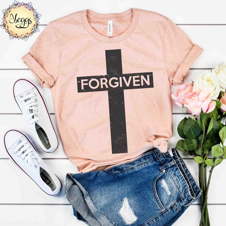 Forgiven Shirt Faith Based Tshirts Christian Gifts | Etsy