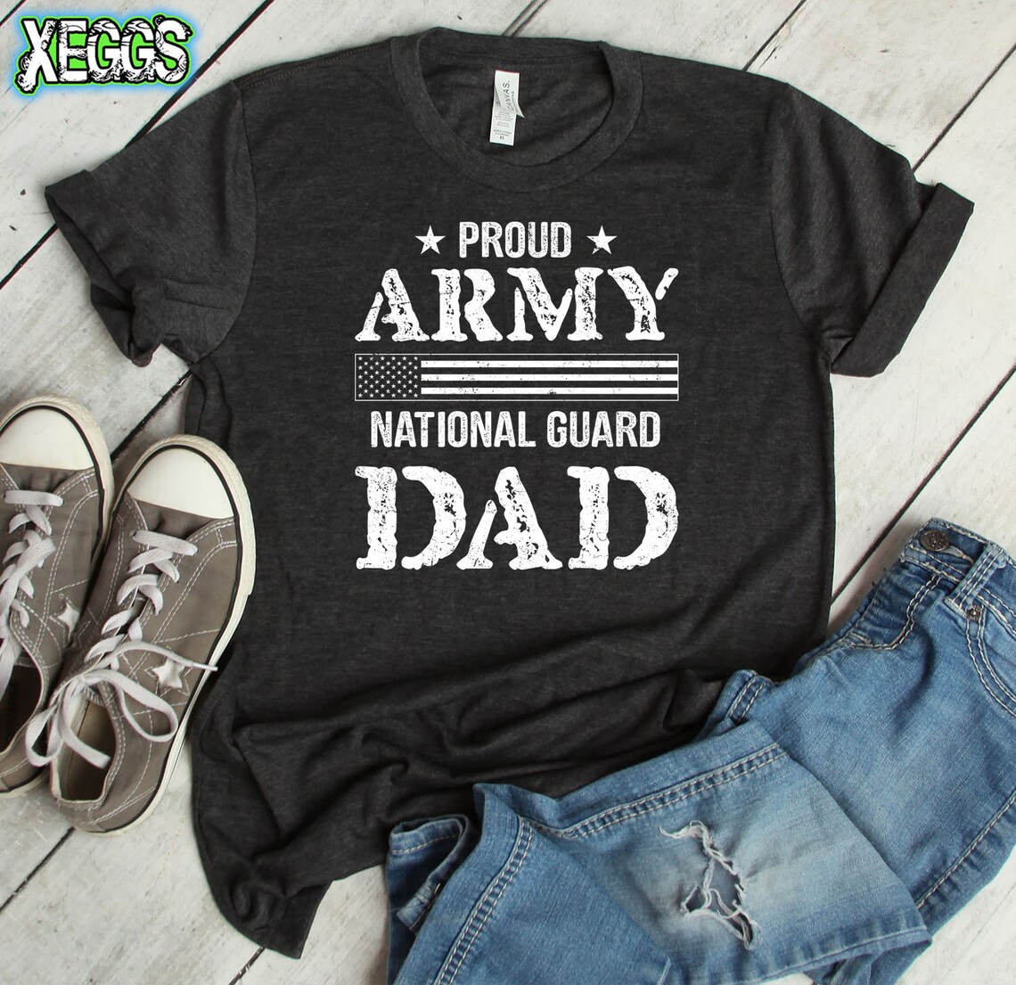 Proud Army National Guard Dad, Fourth of July, 4th of July, Dad Gift ...