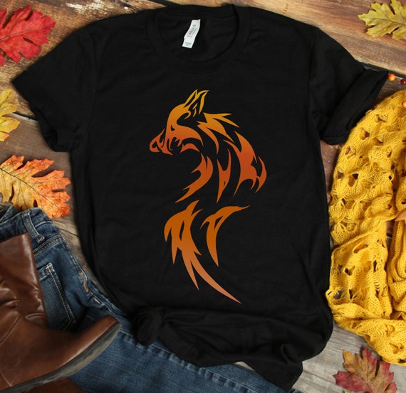 Phoenix Fox T-shirt Woodland Fox Shirt Small Fox Fox Gift | Etsy