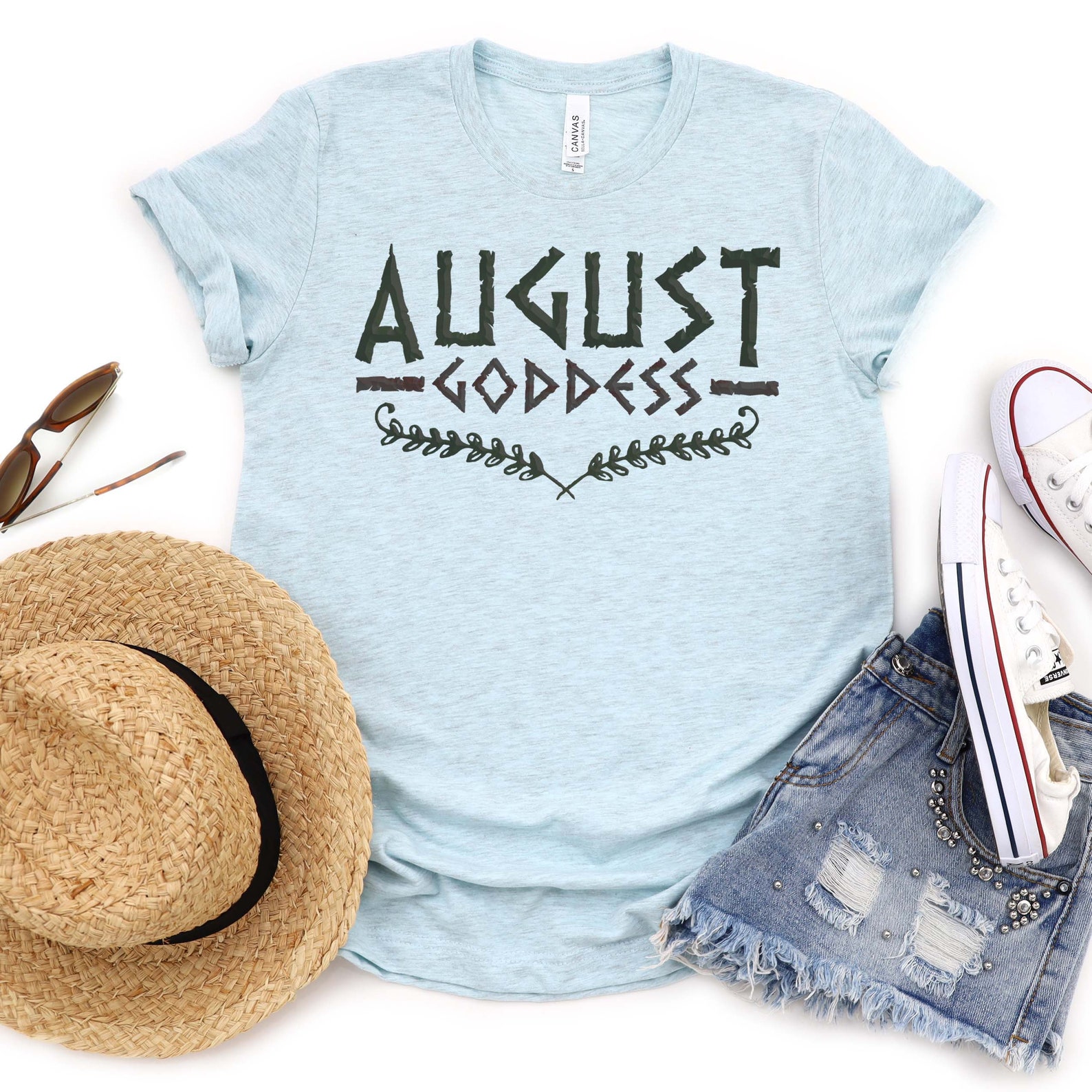 Custom Shirt - August Goddess - August Birthday - Gift for Women - Leo ...