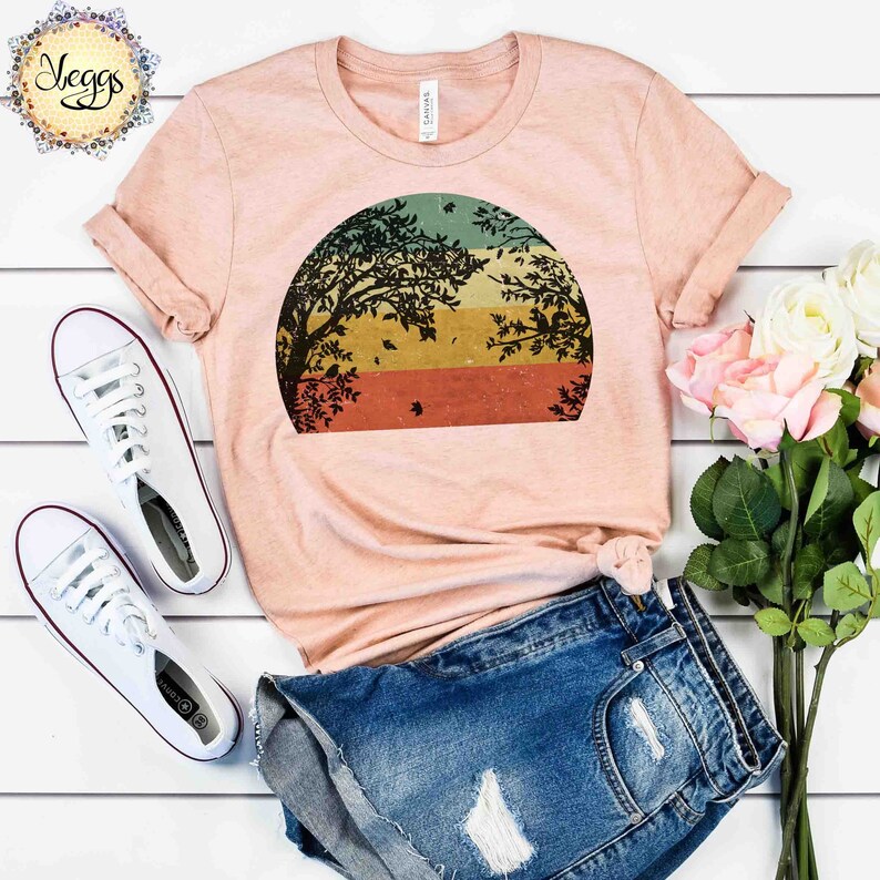 Vintage Sunset Shirt Autumn Shirt Fall Shirt Women - Etsy