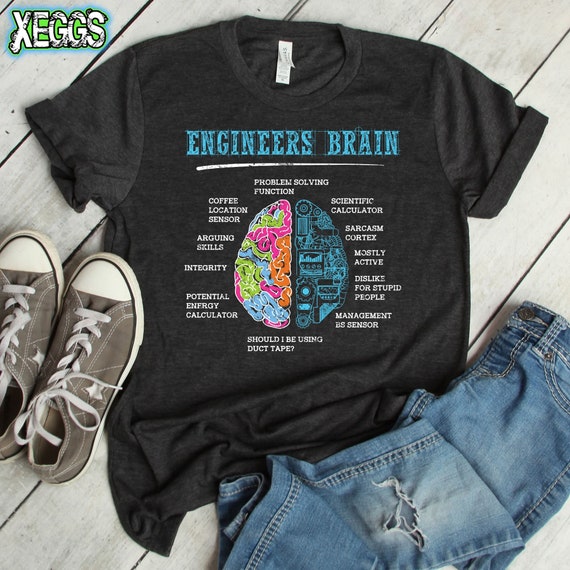 Engineer's Brain Engineer Gifts Nerdy Gifts Nerd | Etsy