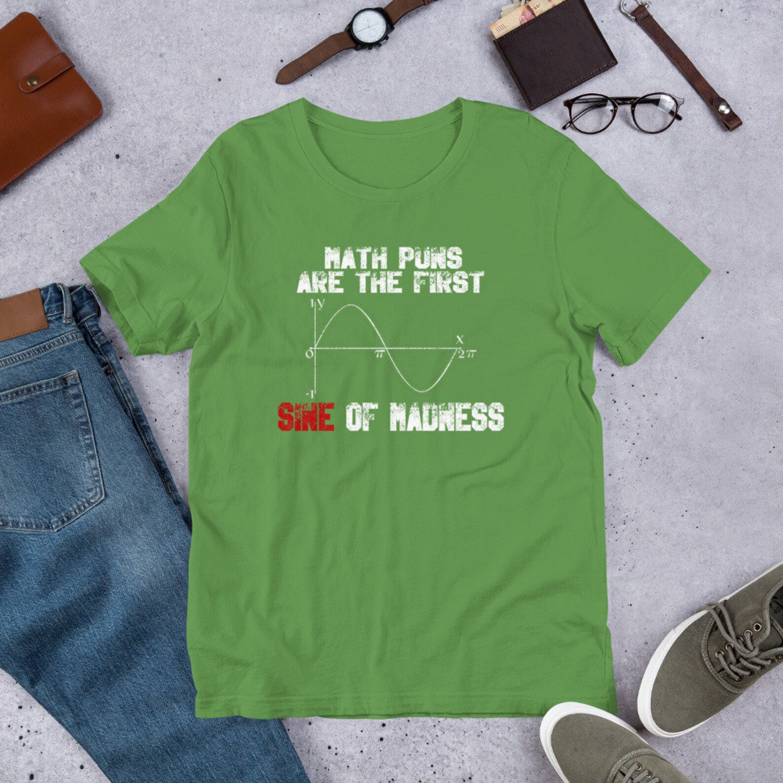 Math Shirt Pun Shirt First SINE of Madness Math Teacher - Etsy