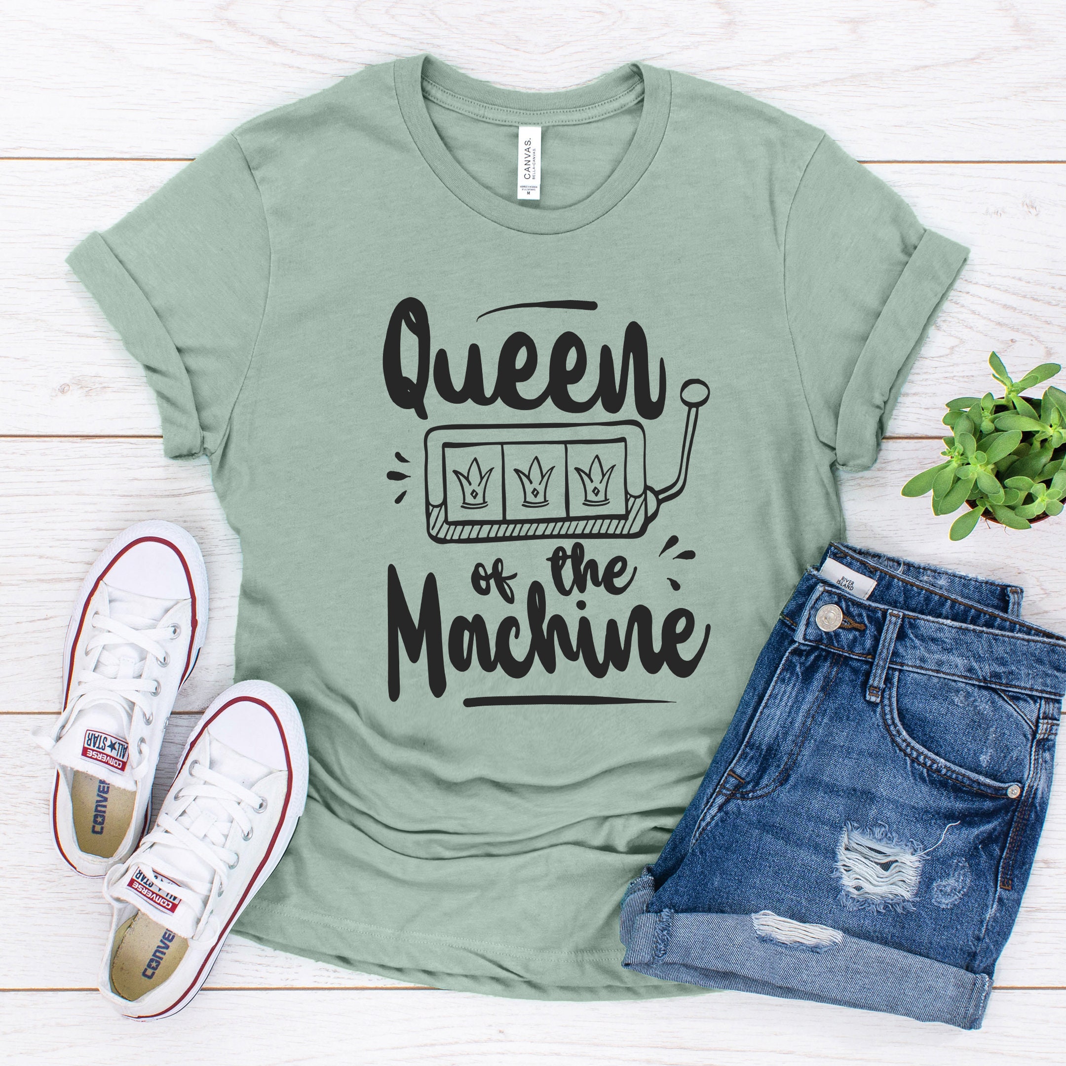 LUCKY SHIRT, SLOT Machine Shirt, Queen of the Machine Casino ...