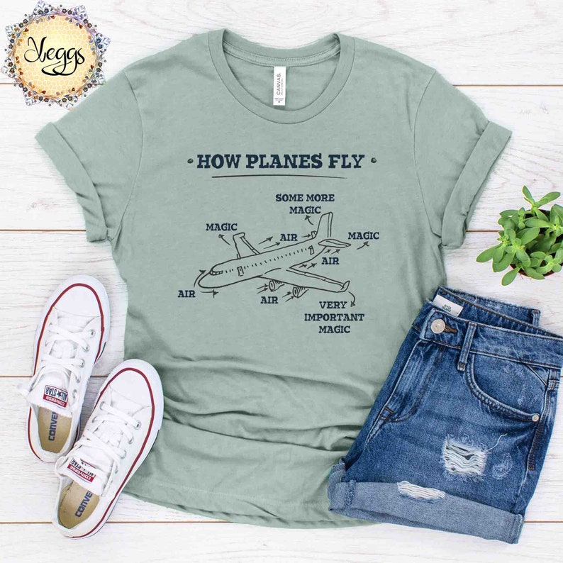 How Planes Fly Funny Airplane Shirt Pilot Gifts for Him - Etsy