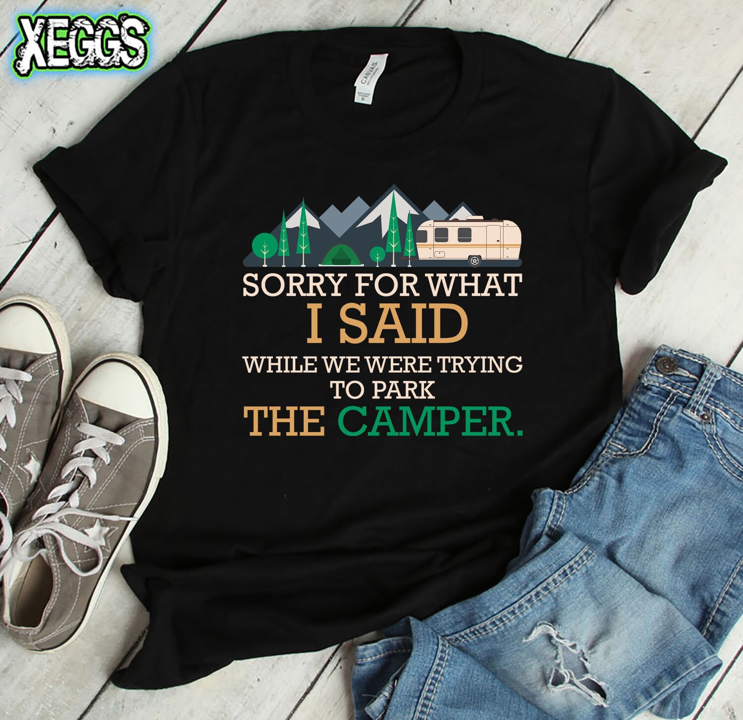 Camping Shirt, Sorry for What I Said While Parking the Camper, RV Gifts ...