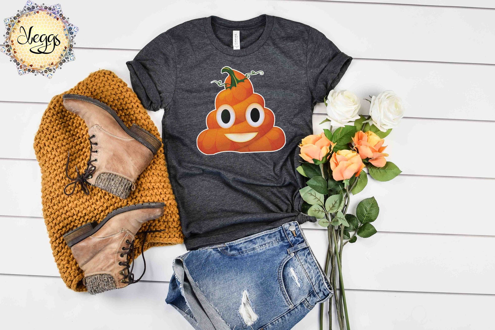 Pumpkin Shirt Halloween Costume Pumpkin Spice Poop Emoji - Etsy