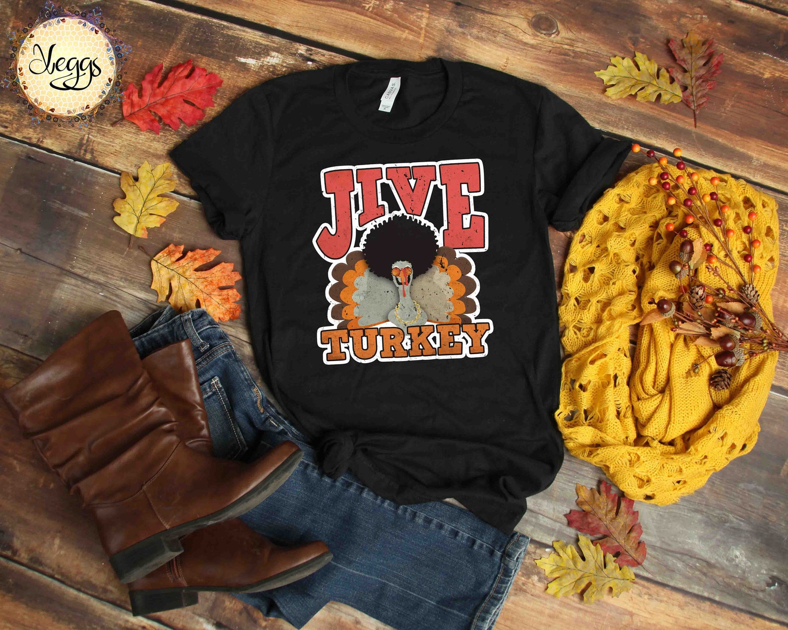 Jive Turkey Shirt Thanksgiving Shirt Turkey Shirt | Etsy