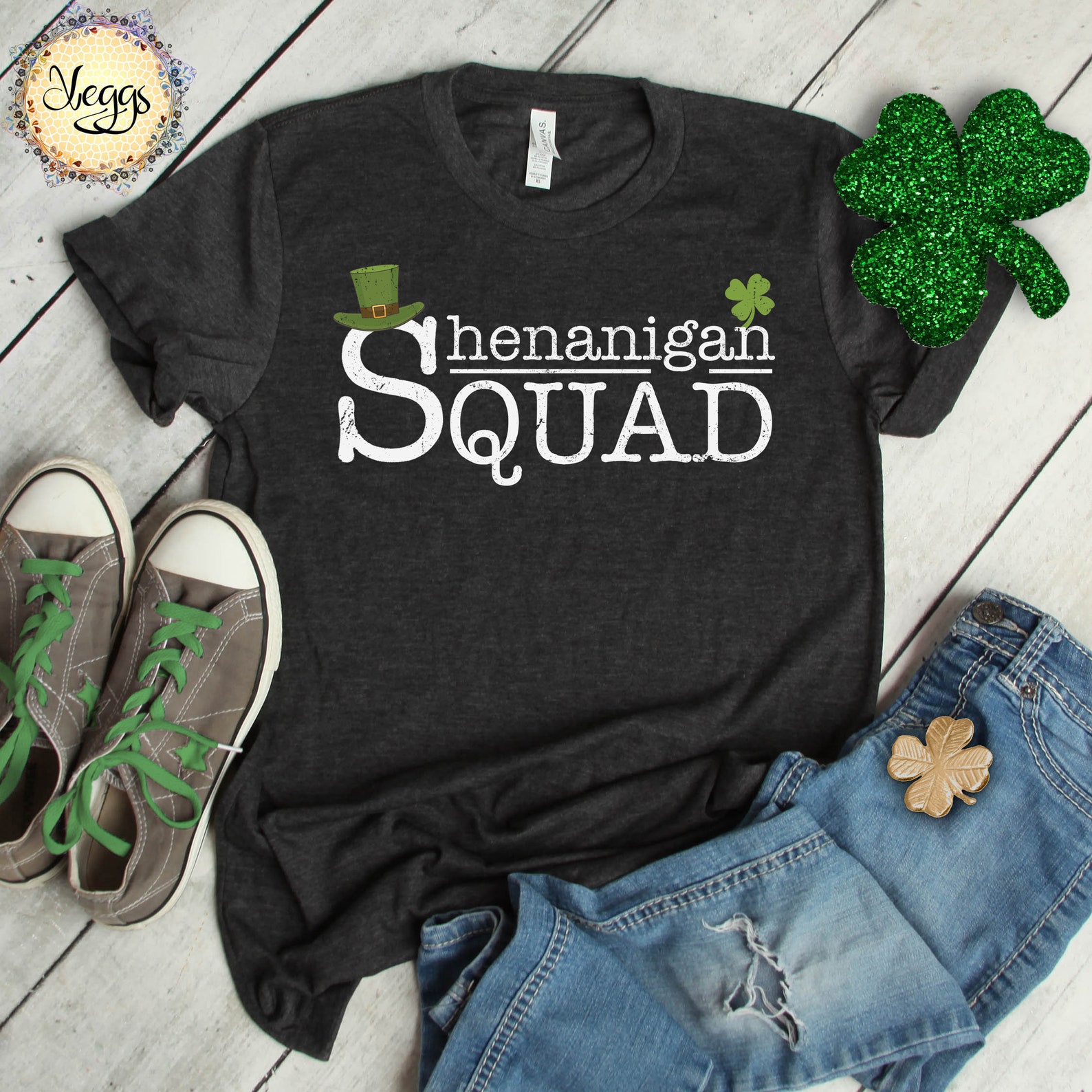 Shenanigan Squad - St Patricks Day Tee - Irish Gifts - Shamrock Shirt ...