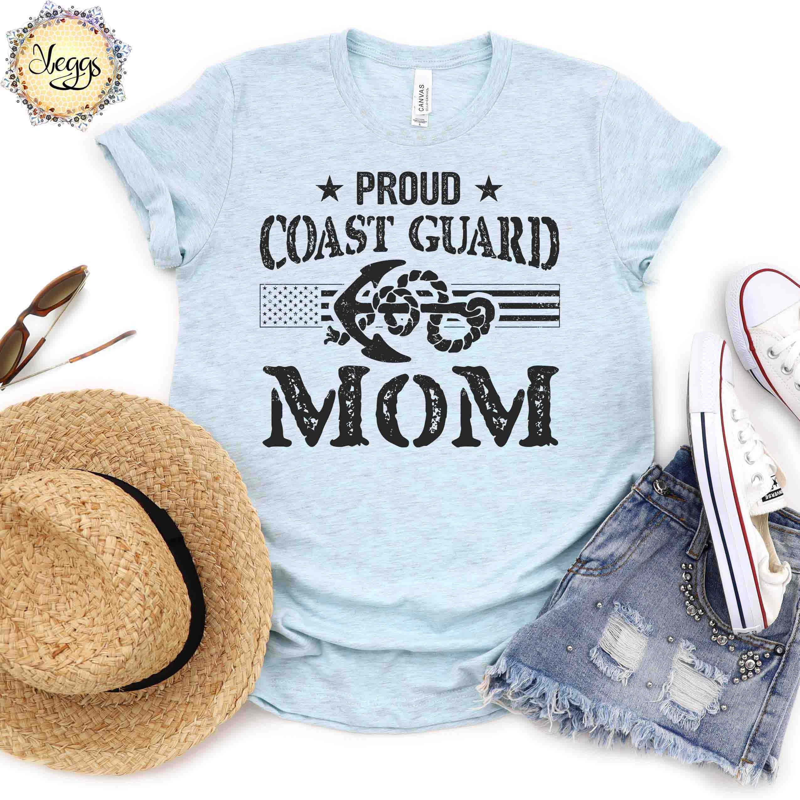 Coast Guard Mom Military Gifts Mothers Day Gift Rustic - Etsy