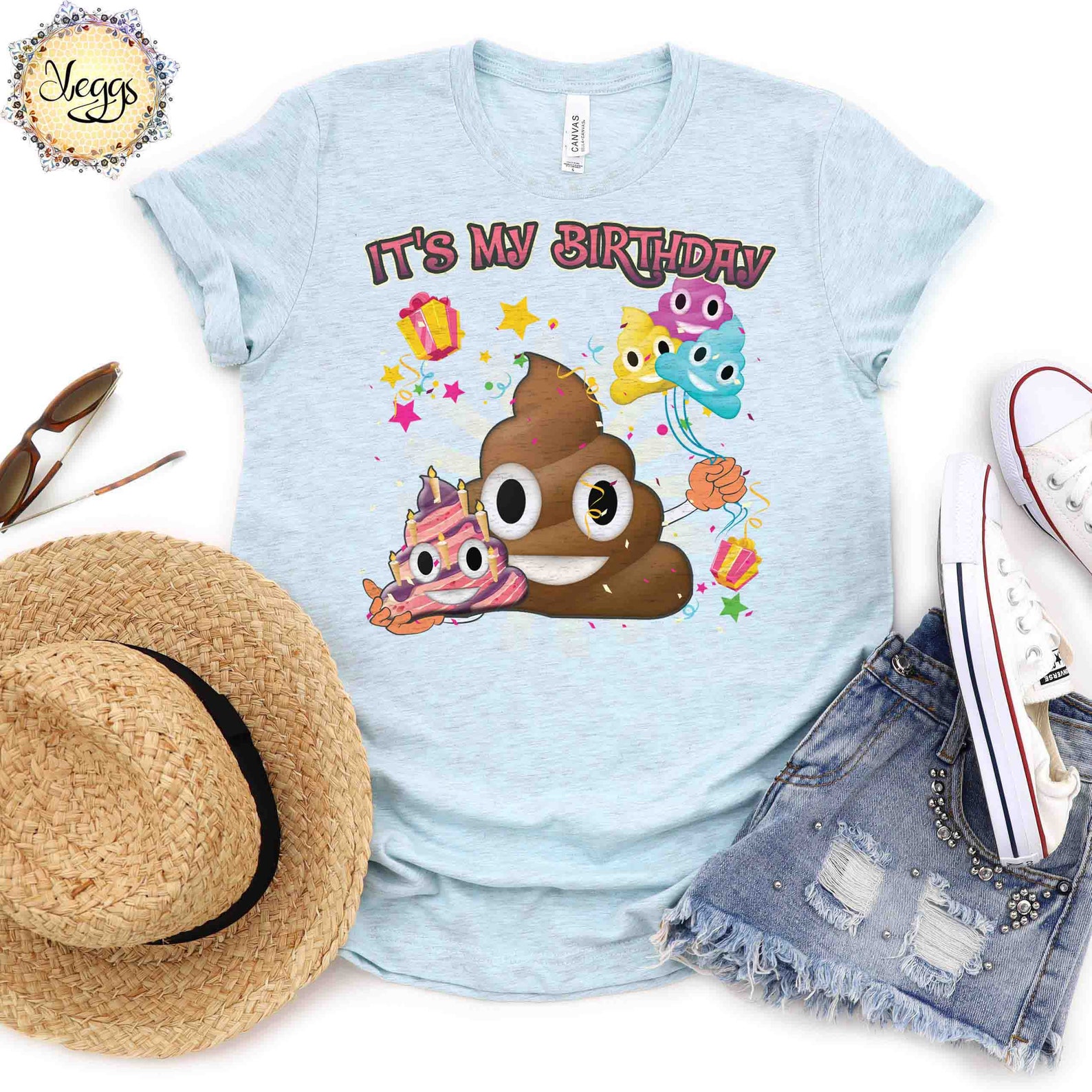 It's My Birthday Emoji Birthday Poop Emoji Dirty | Etsy