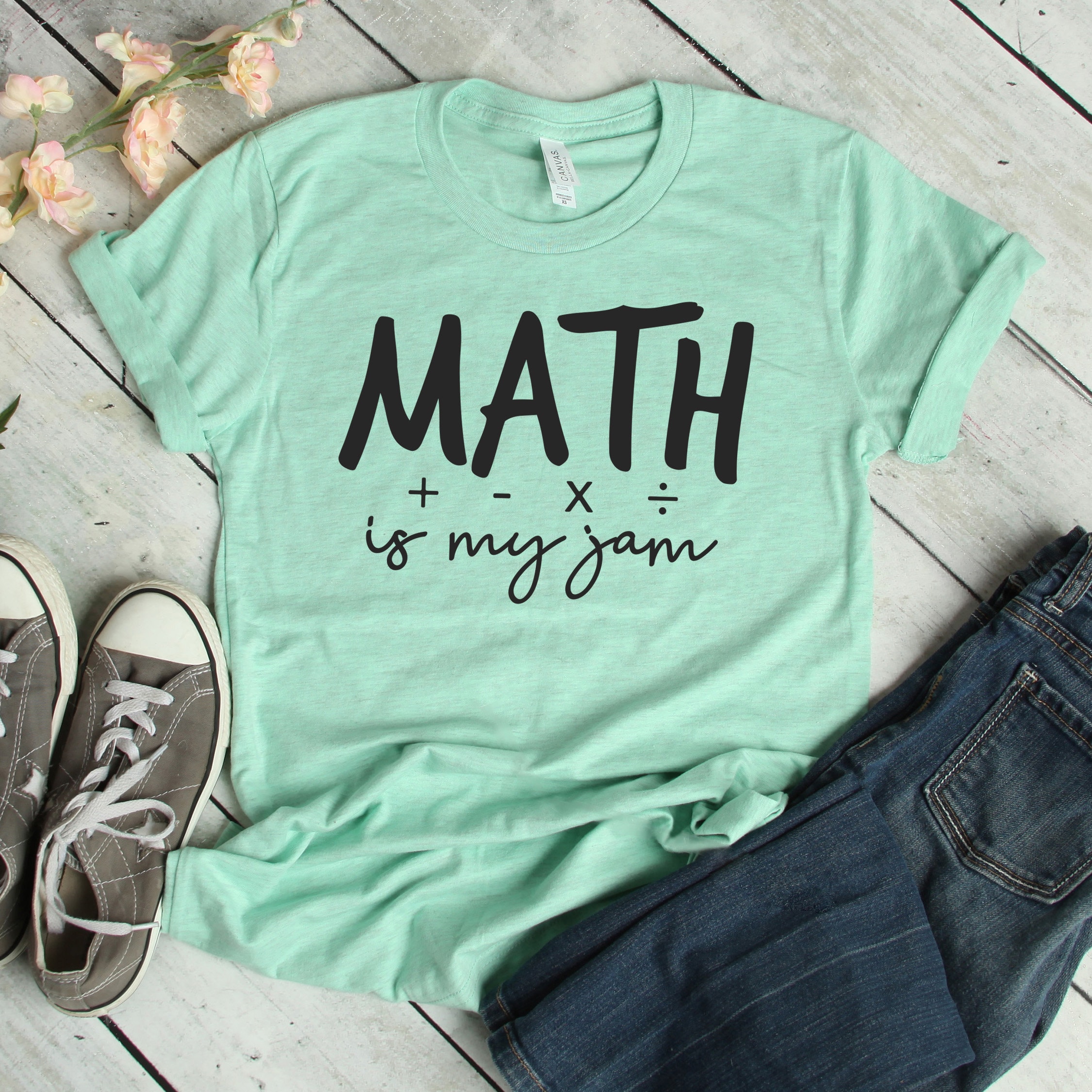 Math is My Jam Math Teacher Gift Math Shirt Back to | Etsy