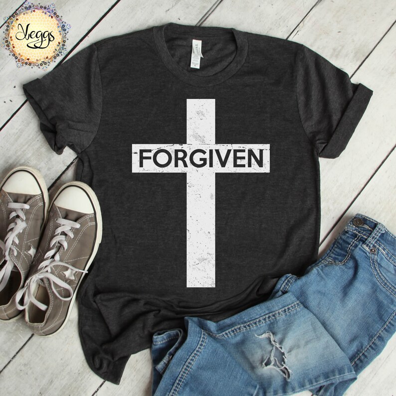 Forgiven Shirt Faith Based Tshirts Christian Gifts - Etsy