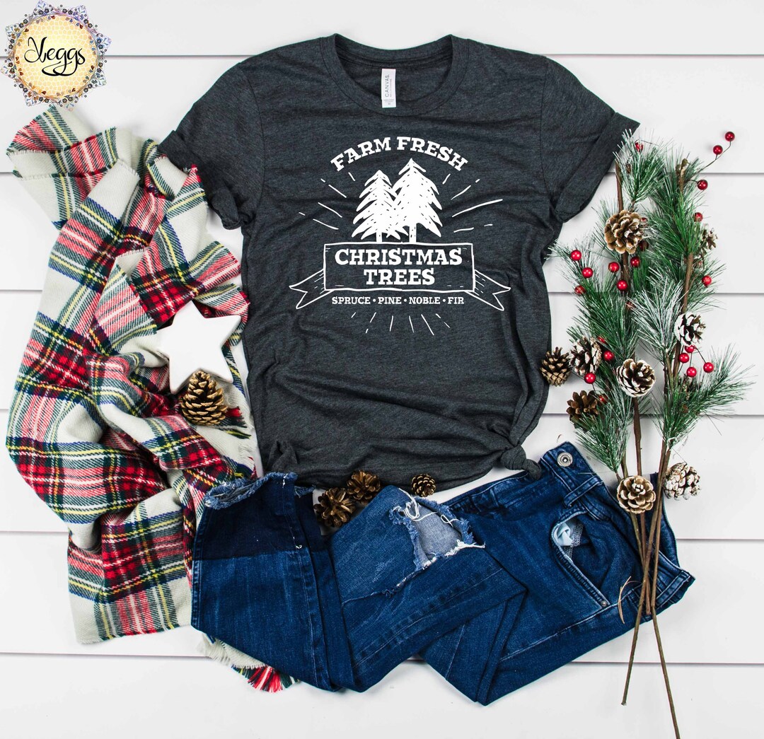 Christmas Tree Farm - Christmas Shirts - Christmas Tree - Primitive ...