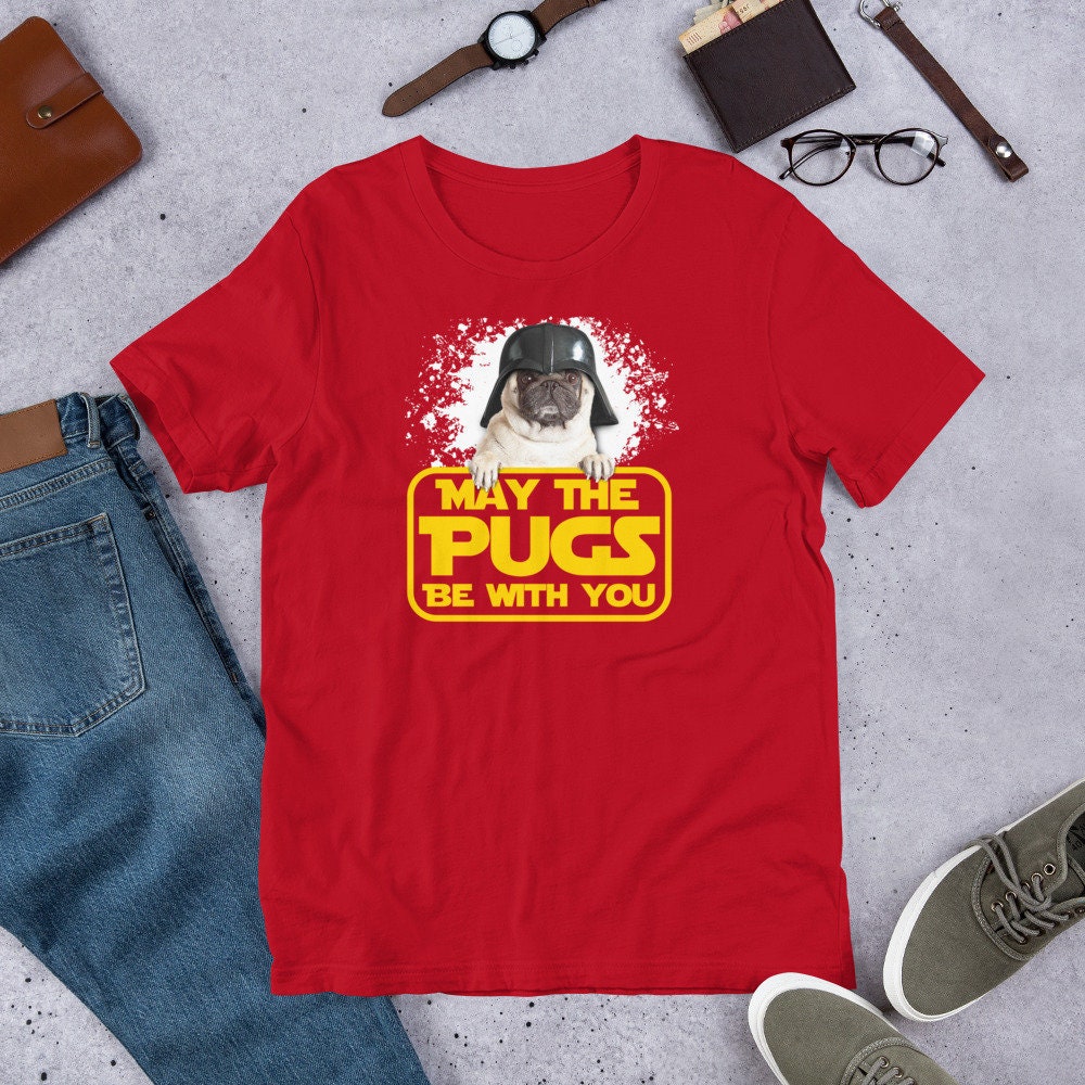 May the Pugs Be With You Pug Shirt Pug Gift Pug Wars | Etsy