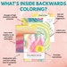 Printable Backwards Coloring Book, Abstract Reverse Coloring Book ...