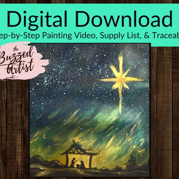 Nativity Scene How to Paint - Etsy