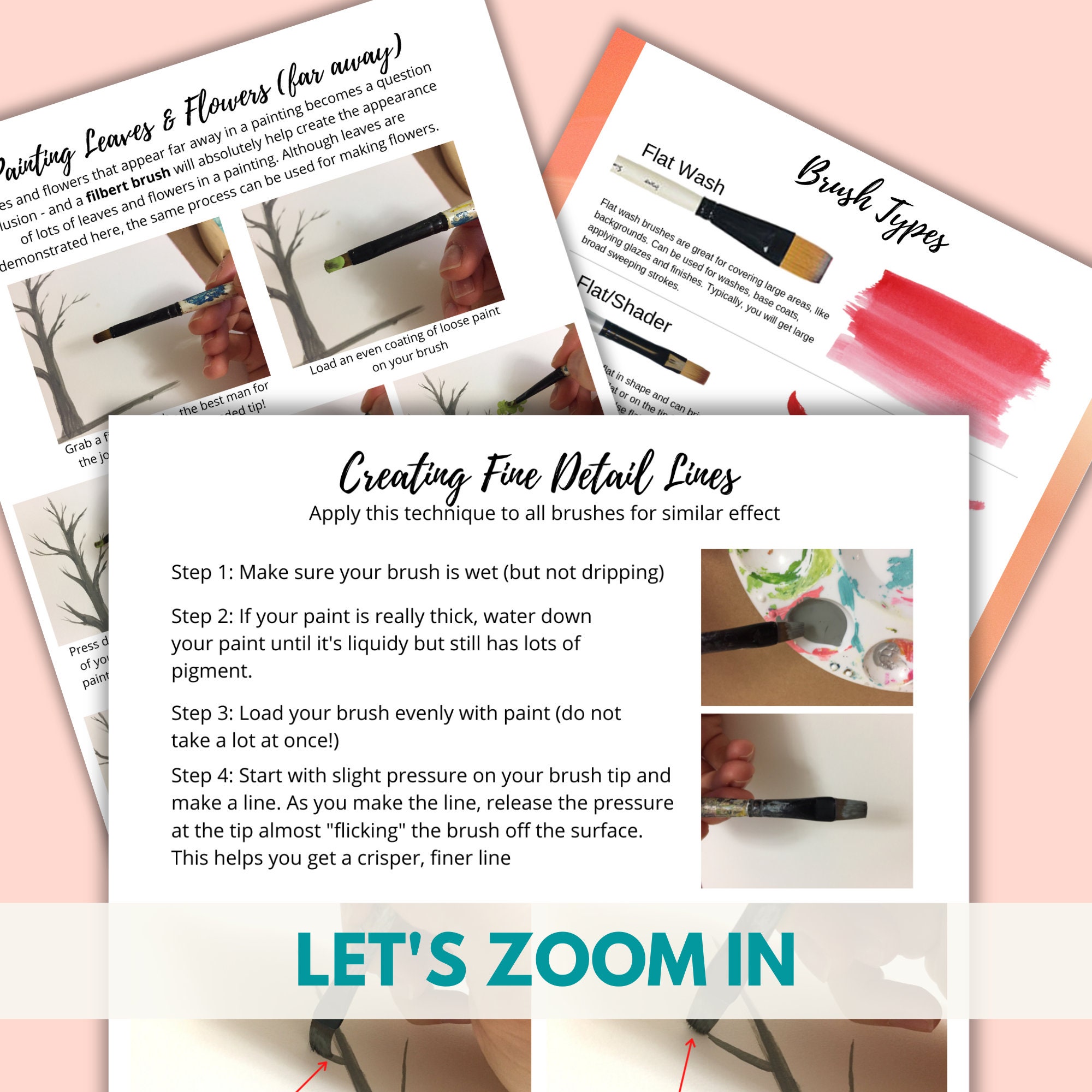 The Paint Slapping Magic of Brushes PDF Printable // Downloadable ...