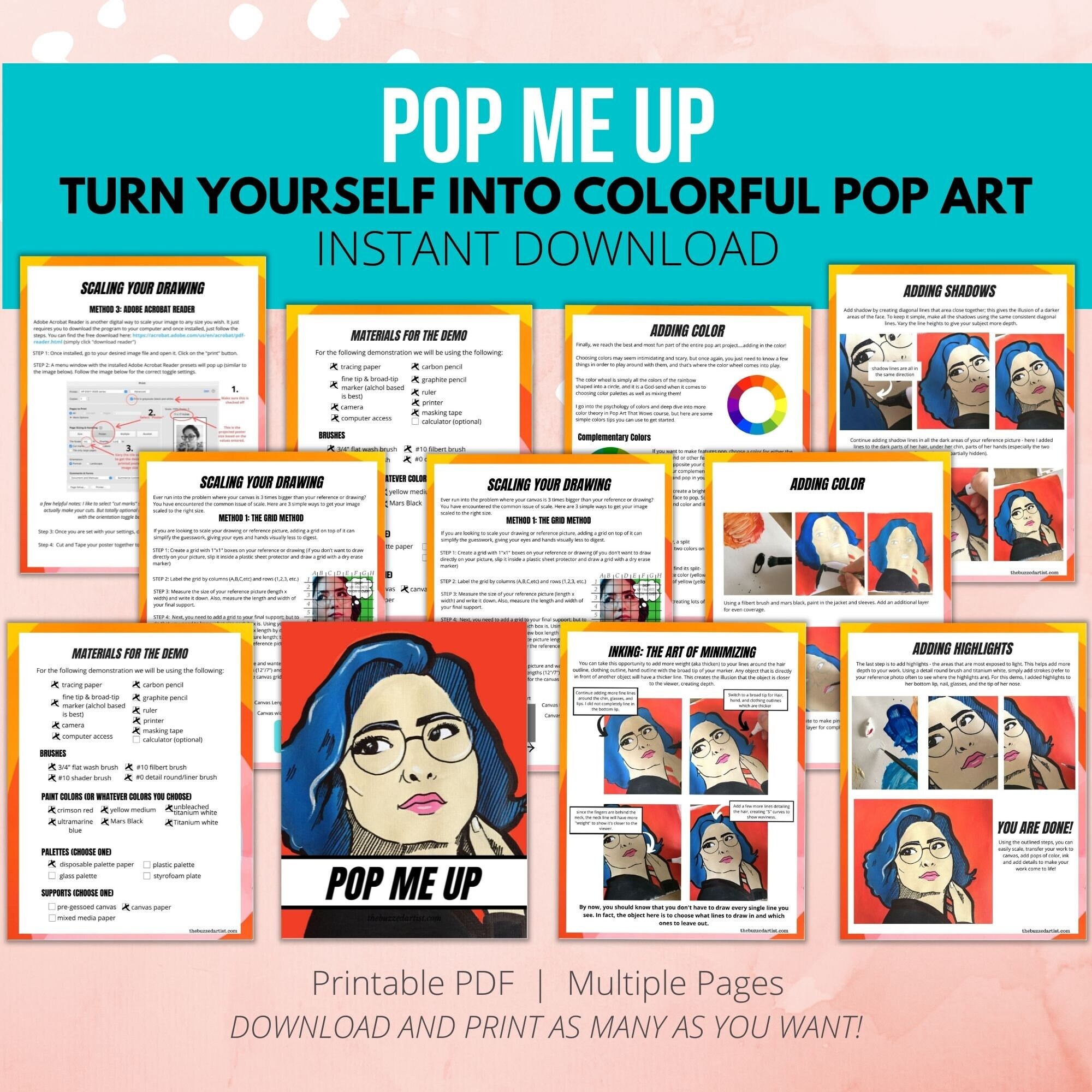 Pop Me Up: Turn Images Into Colorful Pop Art PDF Printable ...
