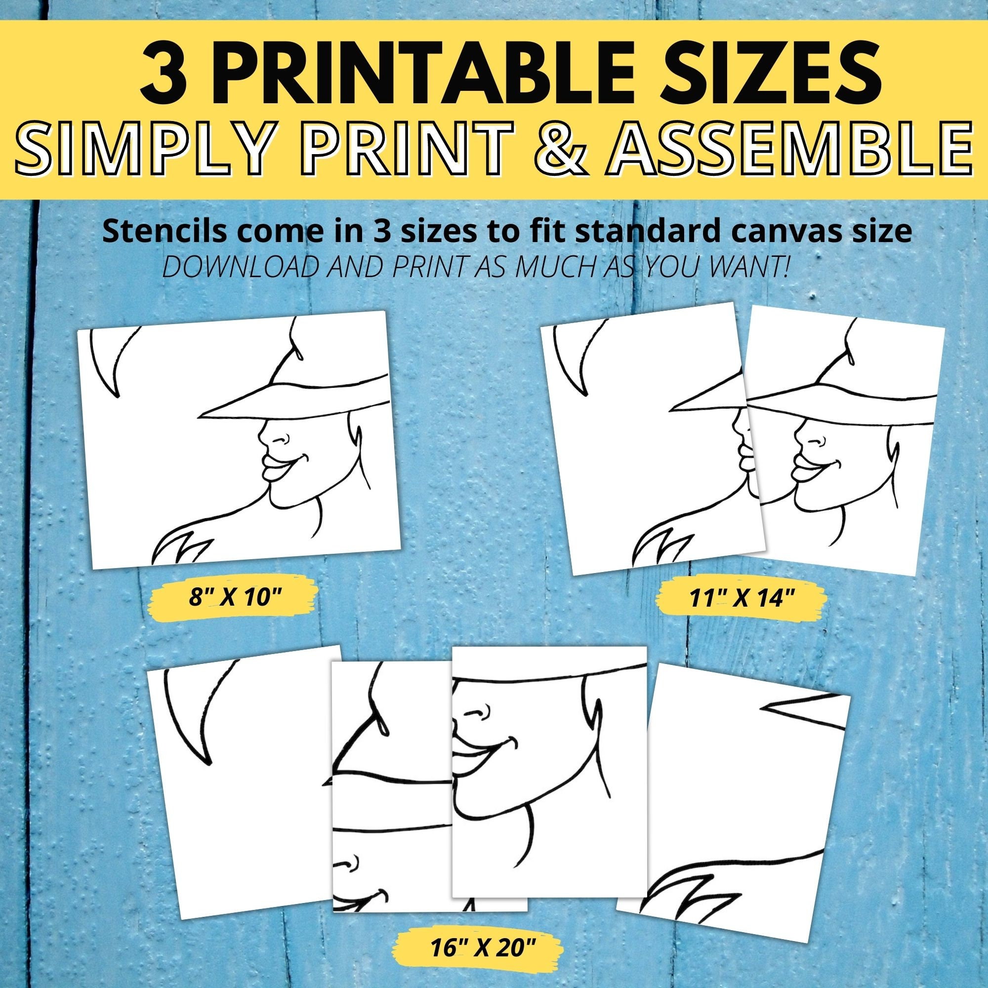 Wicked Witch DIY Paint Party Printable| Pre-drawn Outline Canvas ...