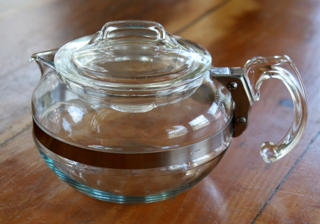 Rare Vintage Pyrex Early Model Flameware Teapot 8126 6 Cup - Etsy