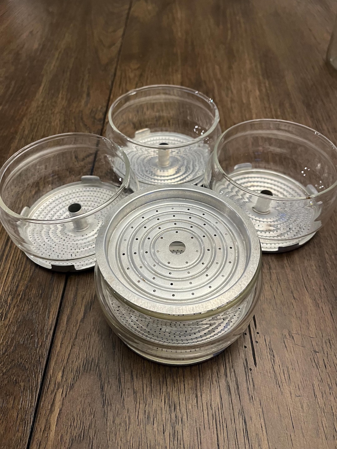 Vintage Pyrex Percolator Replacement Glass Basket and Metal Strainers ...