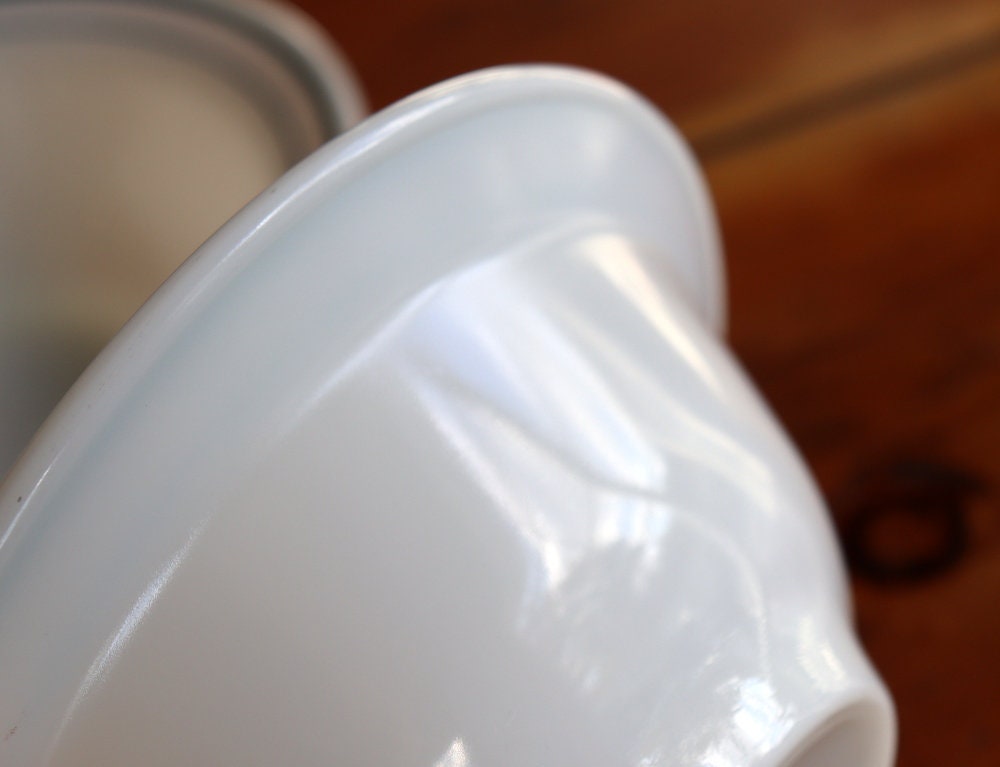 Set of 2 Anchor Hoking Fire King 350 Turquoise Blue Band Restaurants ...