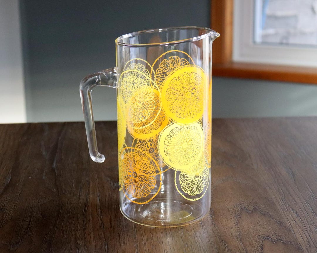Rare Pyrex Juice Carafe Glass Pitcher Jug Lemonade Juice Pitcher ...