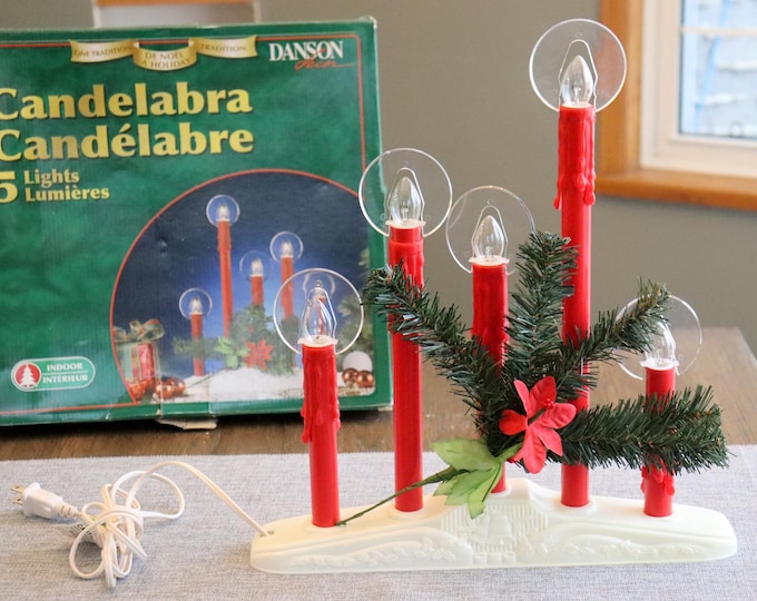Vintage Danson Decor Candelabra 5 Lights Indoor Christmas Light Tested ...