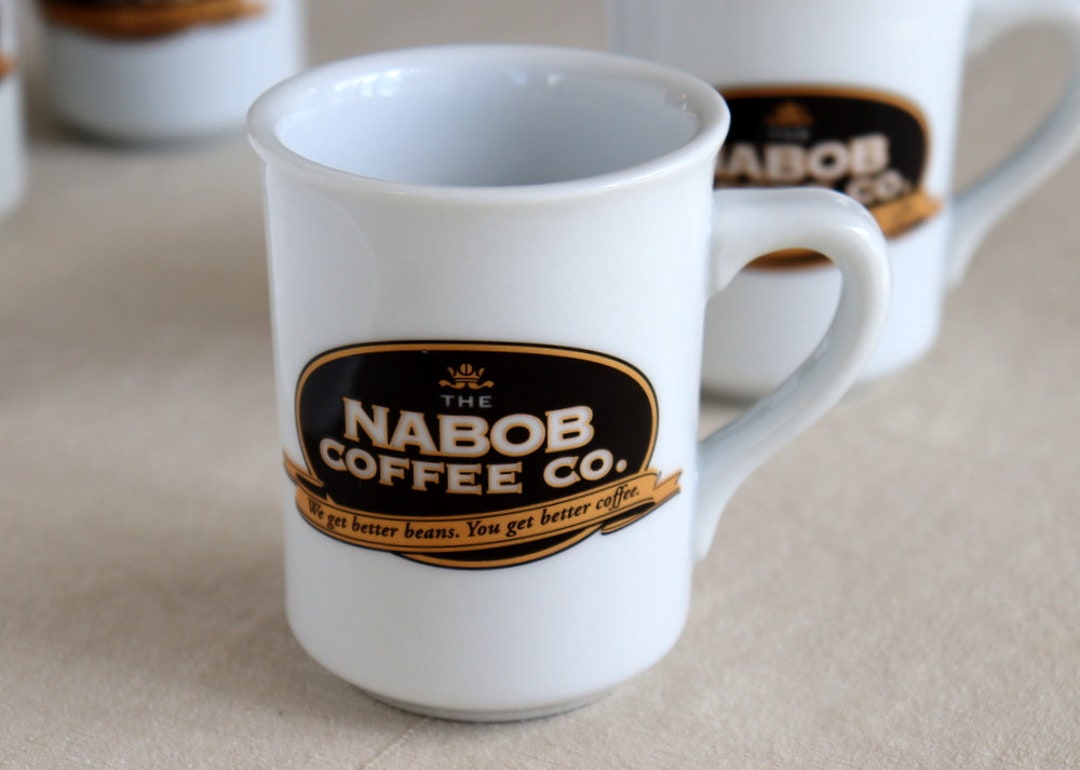 Rare Vintage Canadian Billingual Nabob Coffee REGO Ceramic Mug 8oz ...