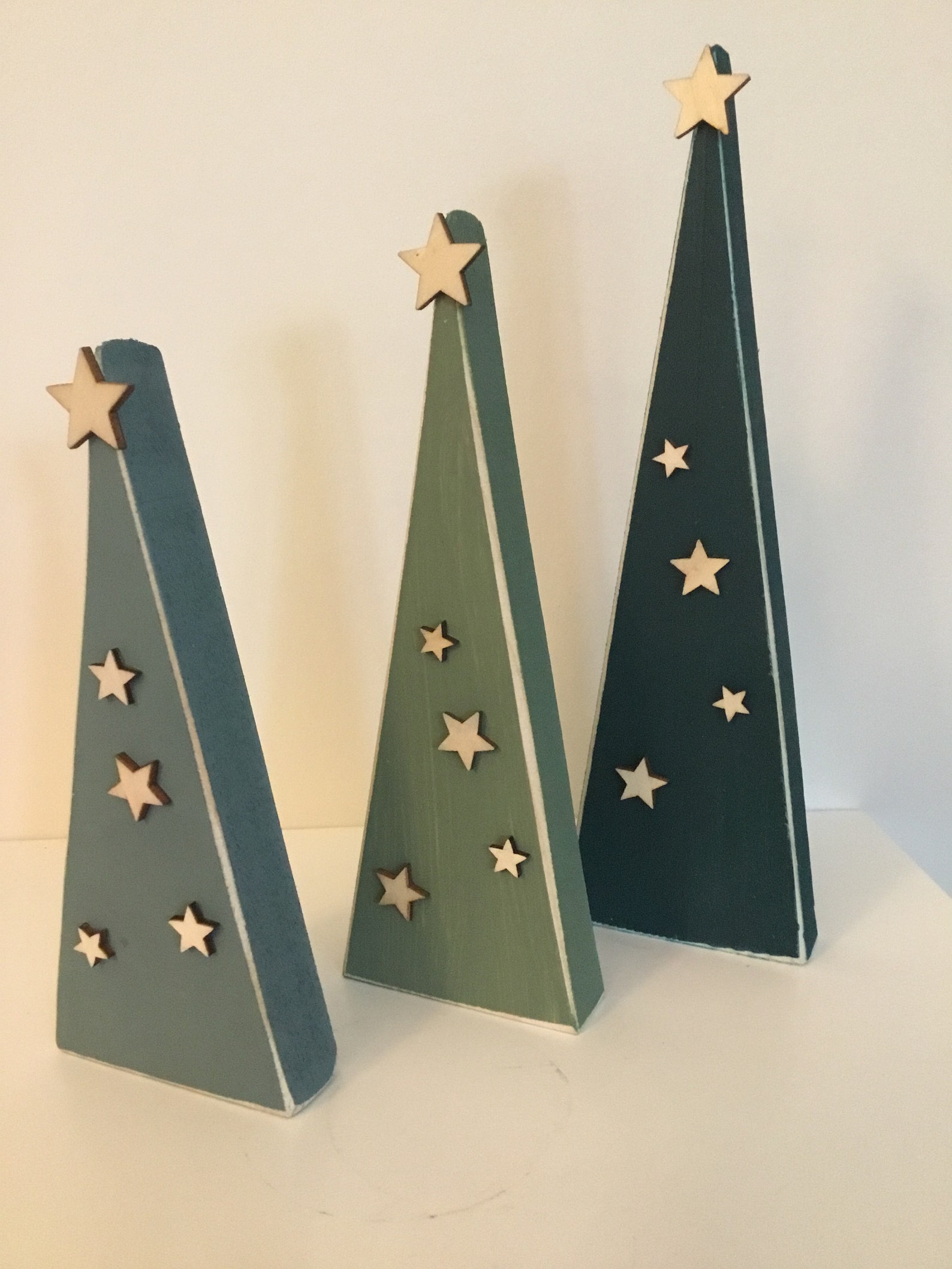 Hand-made Wooden Christmas Trees - Etsy UK