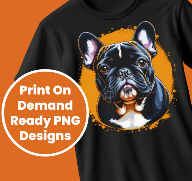French Bulldog T-shirt Designs for Black Shirts 30 Upscaled Frenchie T ...