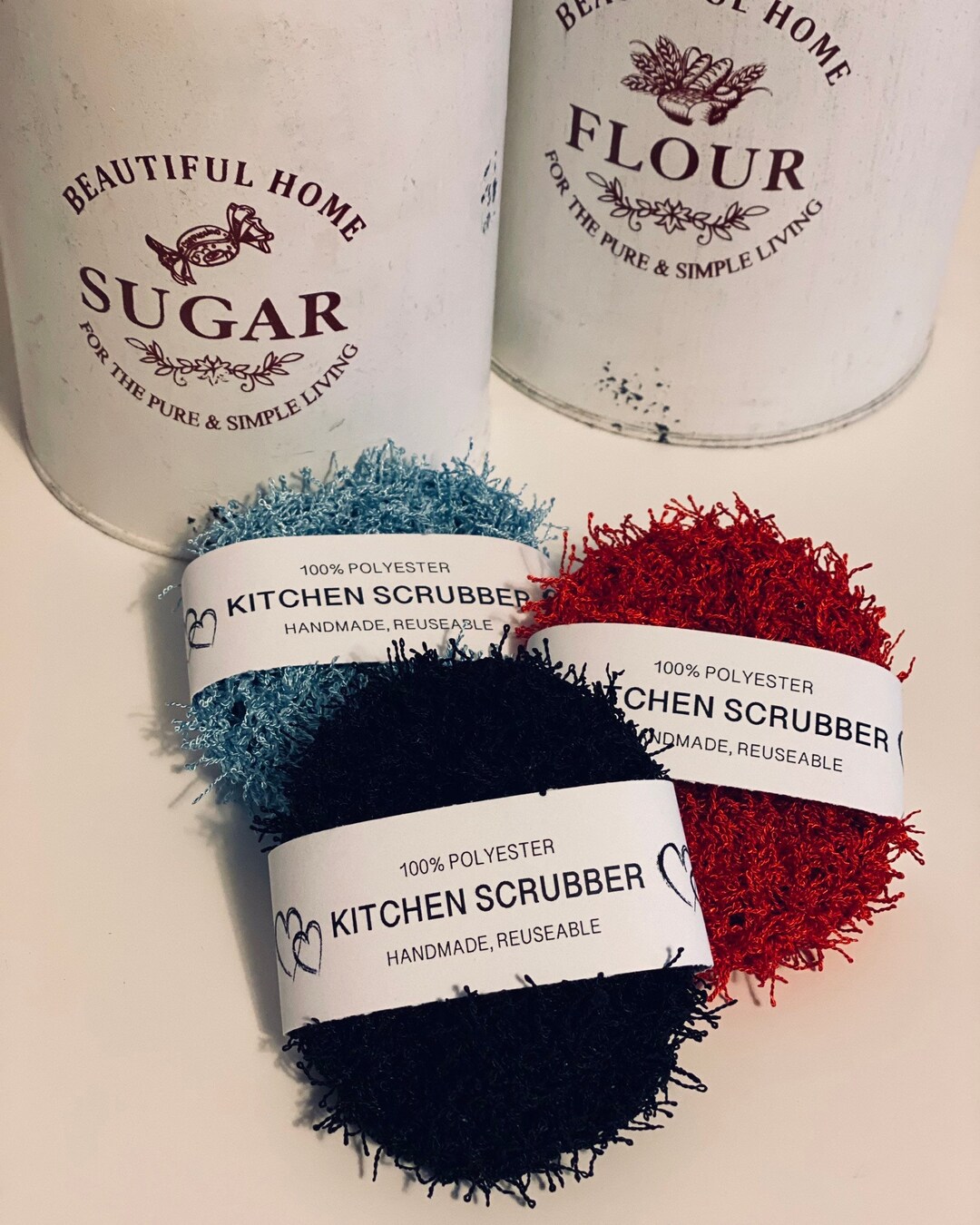 Set of TWO Kitchen Dish/pot Scrubby Eco-friendly Reusable - Etsy