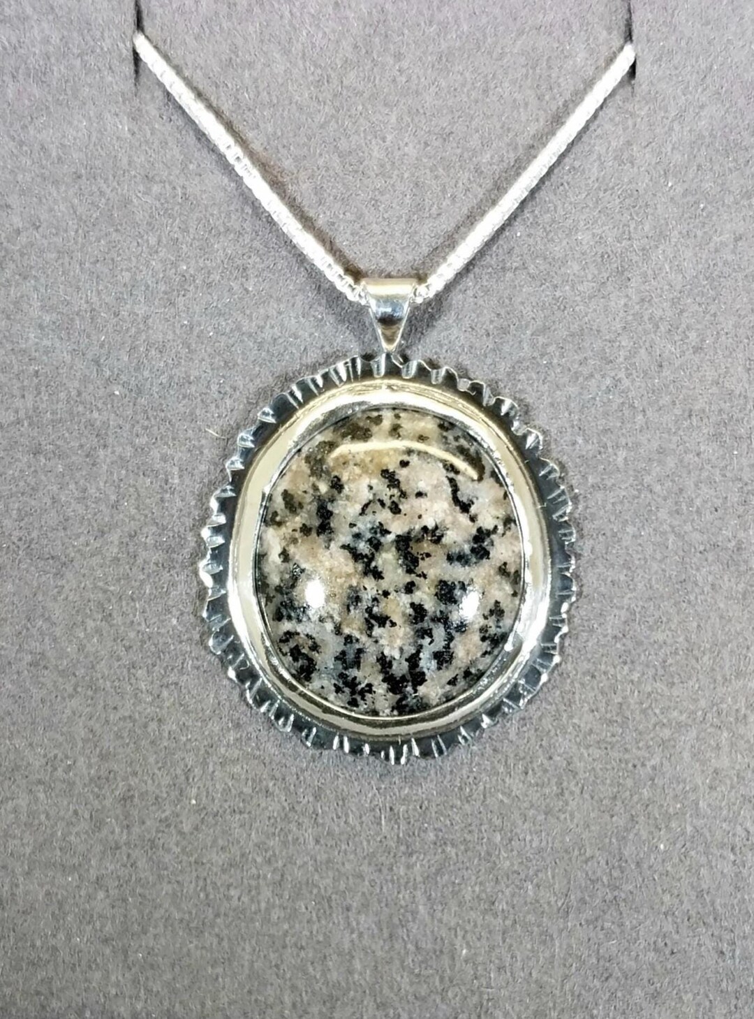 Lake Superior Sodalite Sterling Silver Necklace a Handmade UP Michigan ...