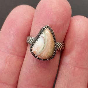 Thomsonite Ring Size 7 a Rare Minnesota Stone in Antiqued Sterling ...