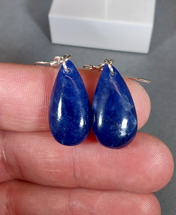 Sodalite earrings silver store