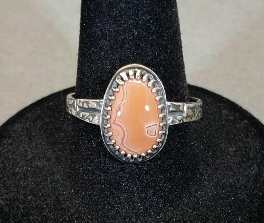 Lake Superior Agate Ring in Size 9 Solid Silver - Etsy