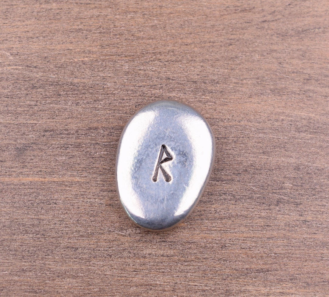 Rune Stone, Raidho Rune Pocket Stone, Inspiration Charm, Worry Stone ...